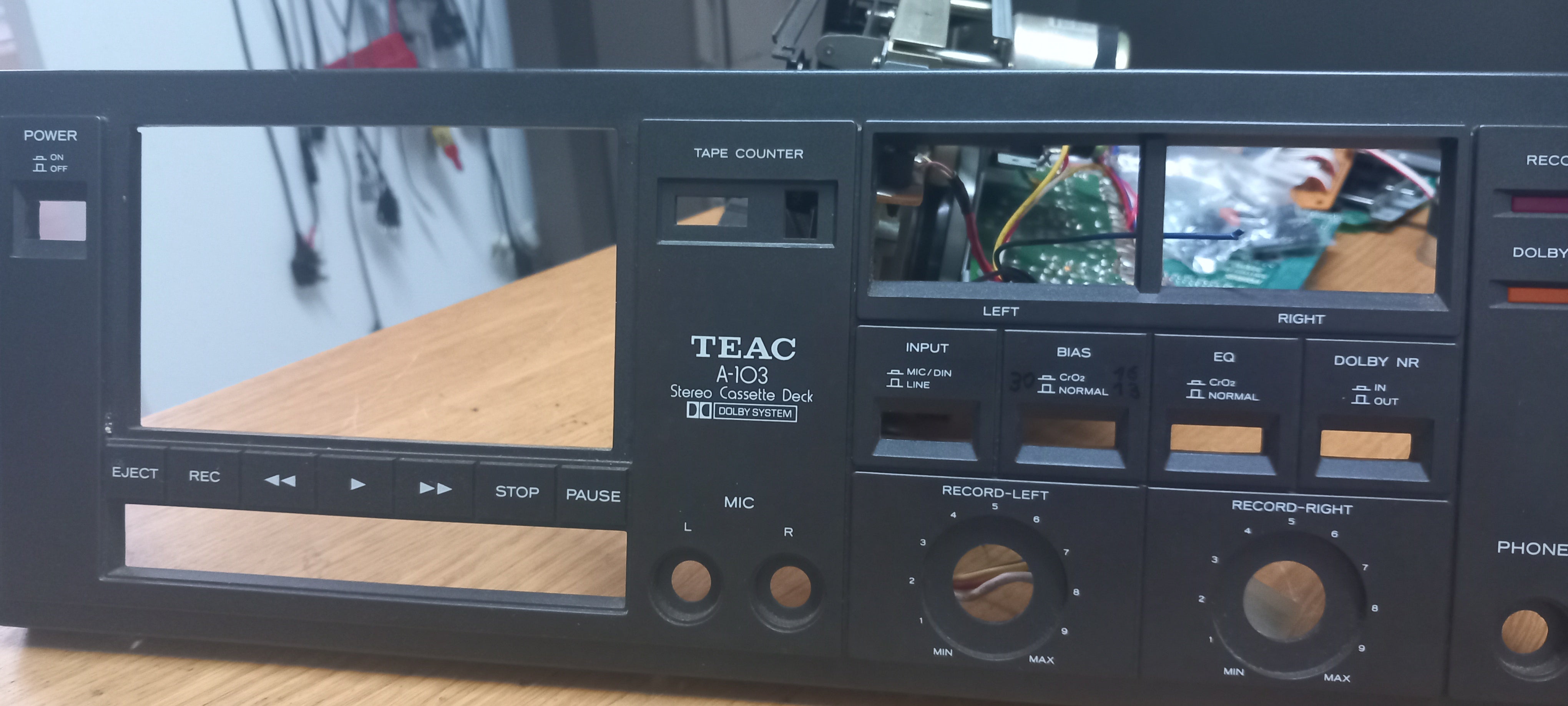 Teac Black A-103 Front panel plastic – Tascam Ninja