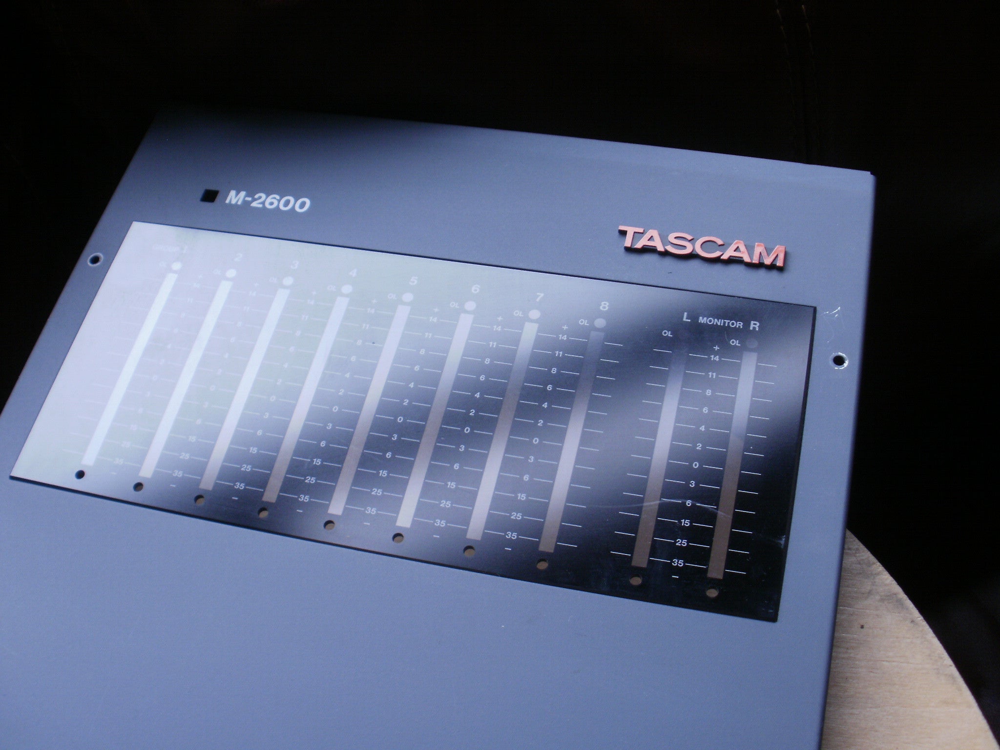 Tascam M2600 group and VU front panel – Tascam Ninja
