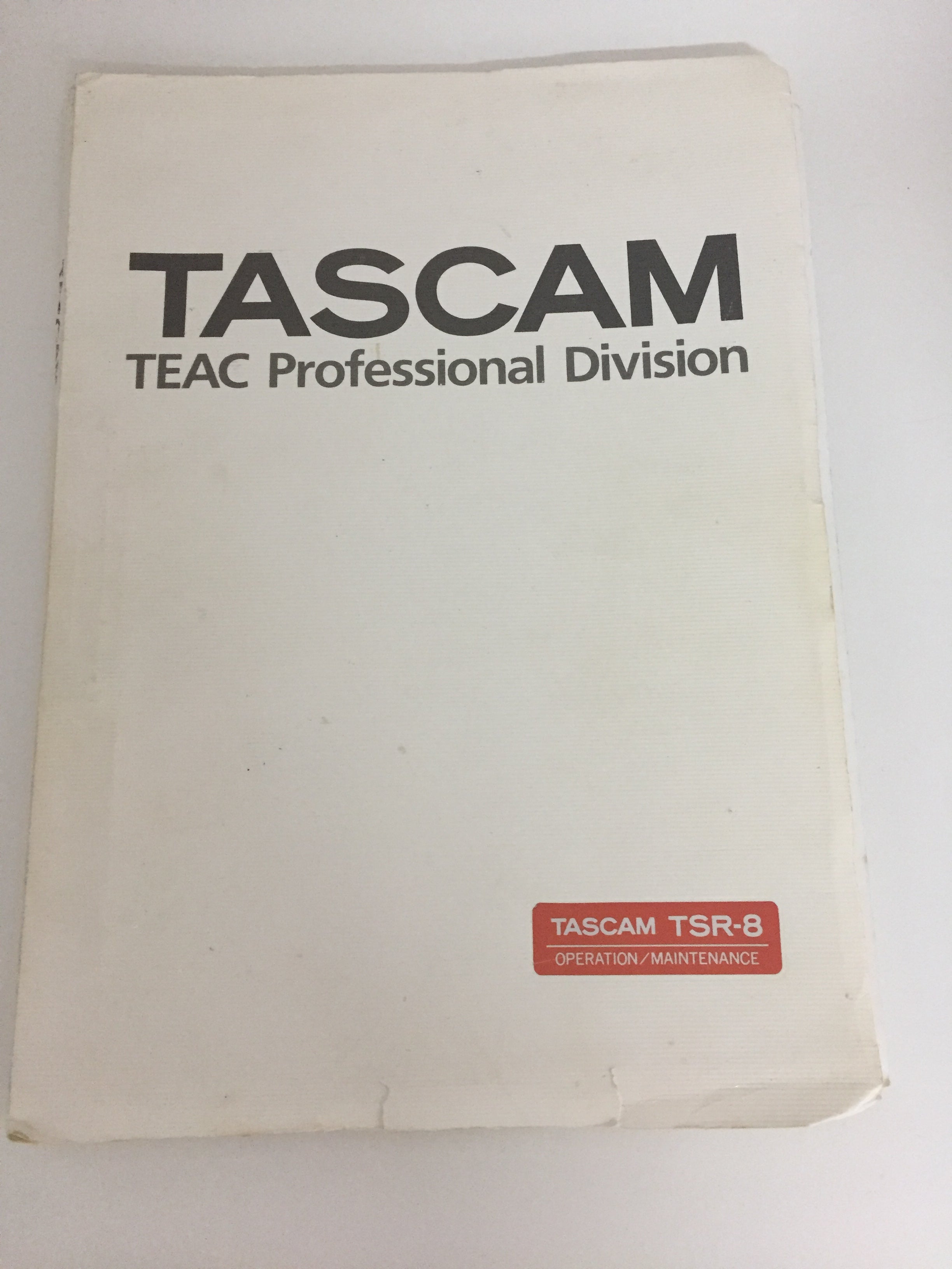 TASCAM TSR-8 Service Manual OPERATION/MAINTENANCE – Tascam Ninja